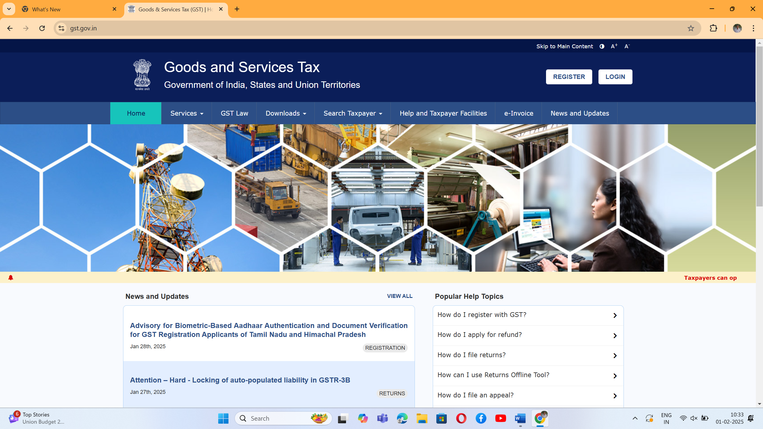 Advisory For Biometric Based Aadhaar Authentication And Document Verification For Gst
